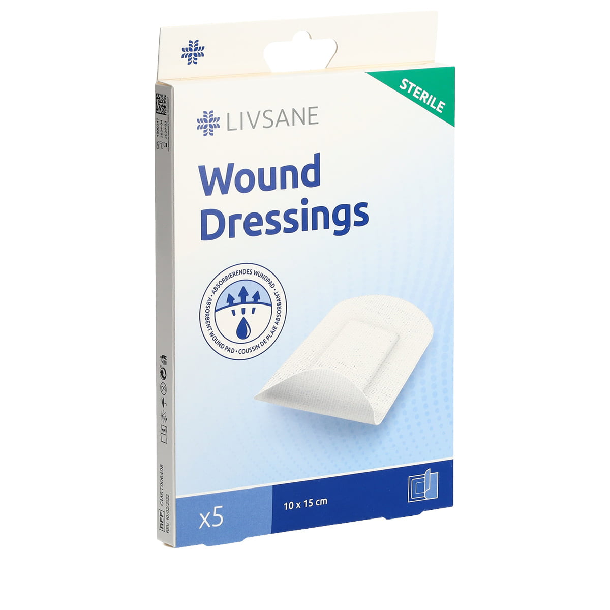Livsane • Sterile Wound Dressings 10 x 15 cm • haar-shop.ch